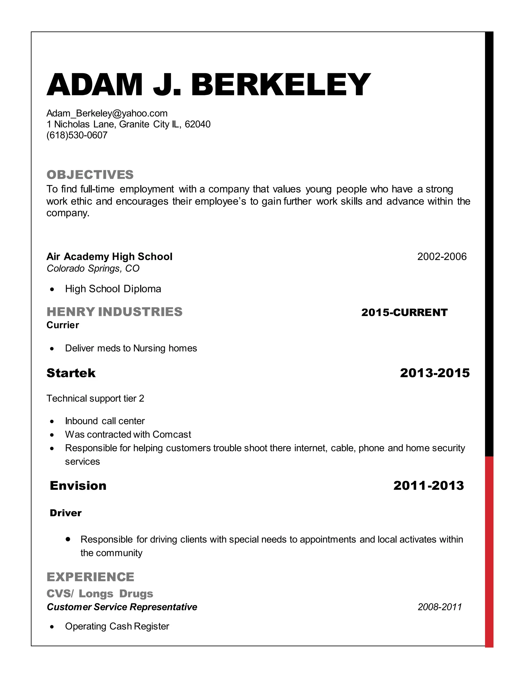 Adam's Resume 3 | DOCX