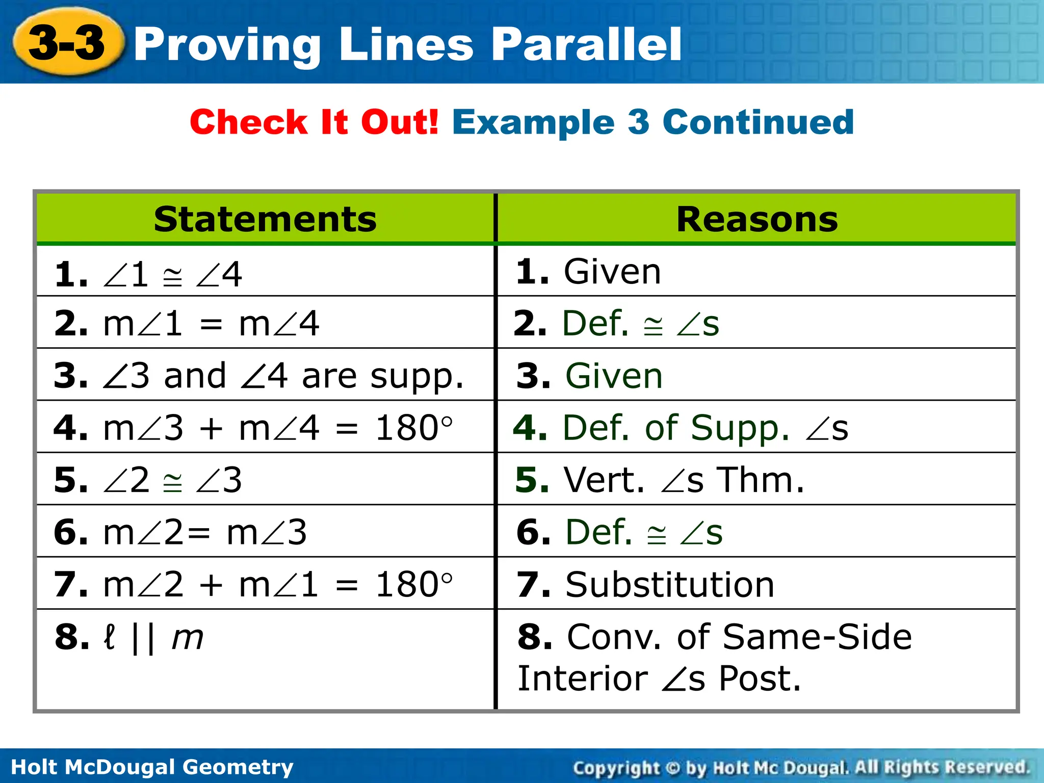 Proving Lines Parallel Lesson Presentation.ppt