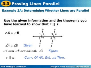 Proving Lines Parallel Lesson Presentation.ppt