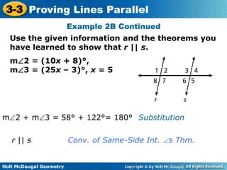 Proving Lines Parallel Lesson Presentation.ppt