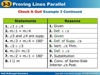 Proving Lines Parallel Lesson Presentation.ppt