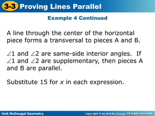 Proving Lines Parallel Lesson Presentation.ppt