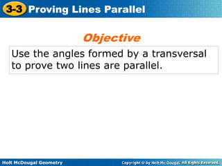 Proving Lines Parallel Lesson Presentation.ppt