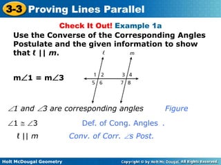 Proving Lines Parallel Lesson Presentation.ppt
