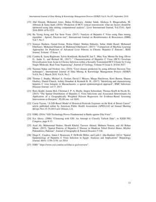 SPATIAL CLUSTERING AND ANALYSIS ON HEPATITIS C VIRUS INFECTIONS IN EGYPT | PDF