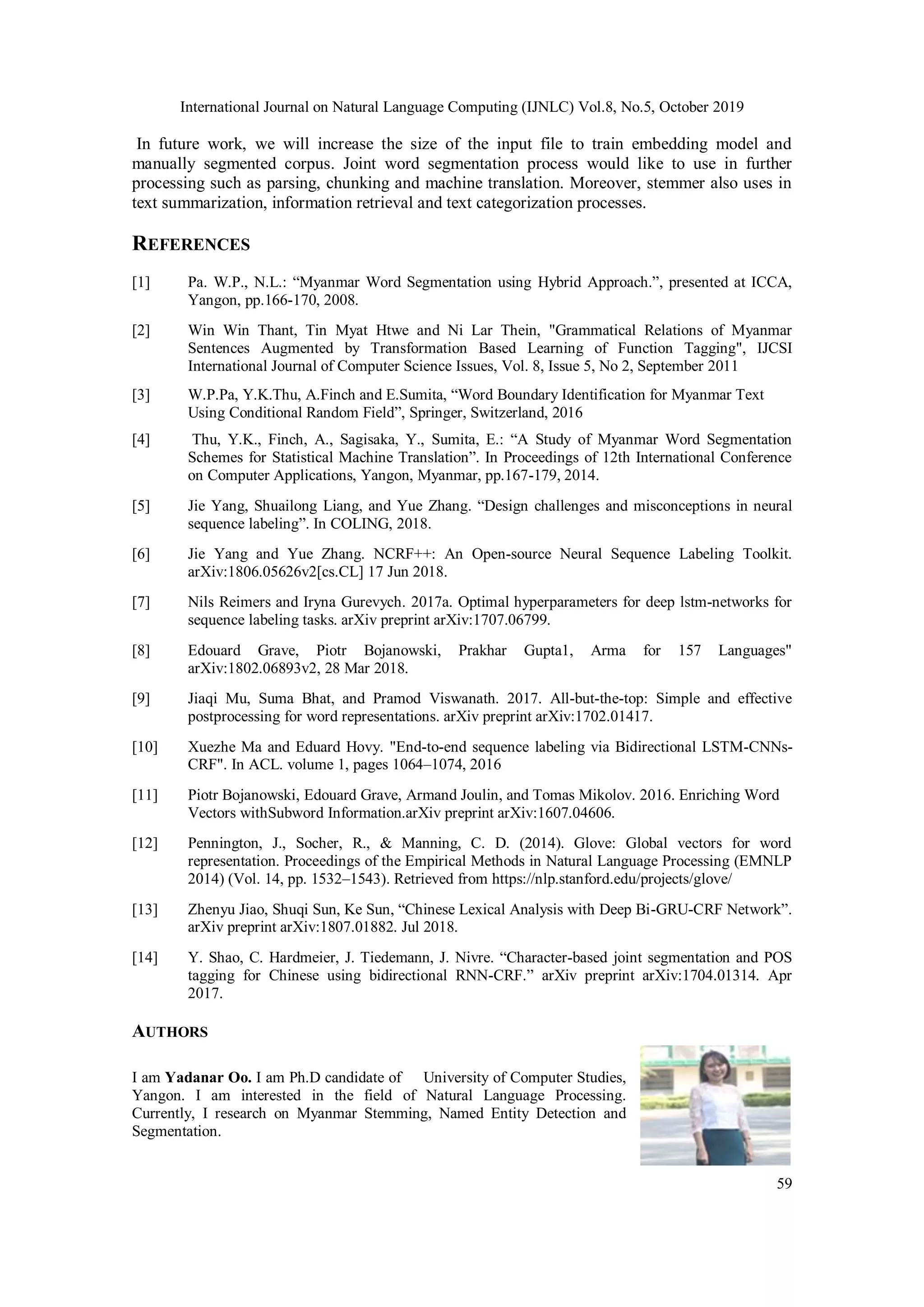 OPTIMIZE THE LEARNING RATE OF NEURAL ARCHITECTURE IN MYANMAR STEMMER | PDF | Artificial ...