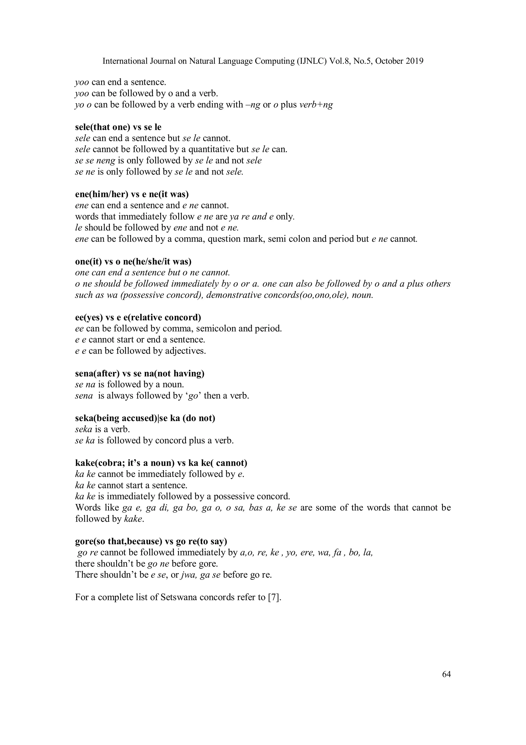 AUTO CORRECTION OF SETSWANA REAL-WORD ERRORS | PDF