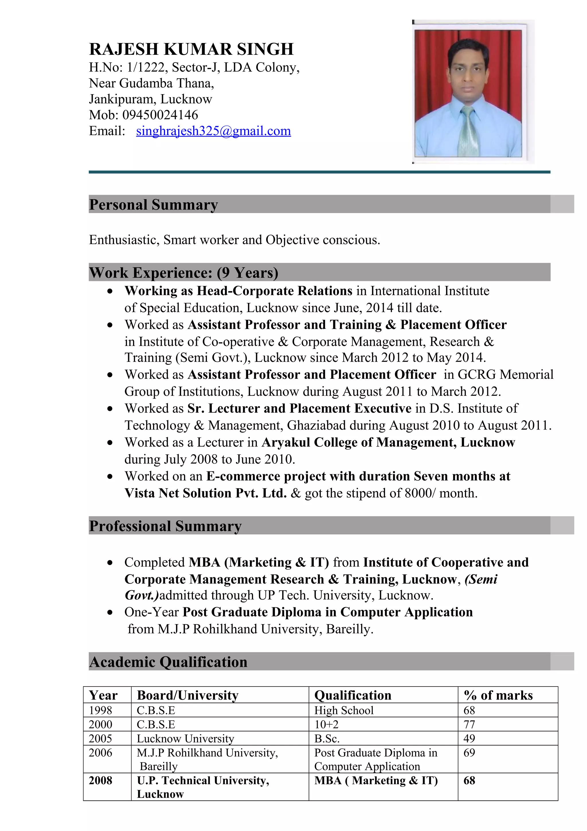 Rajesh Kumar Singh | DOC