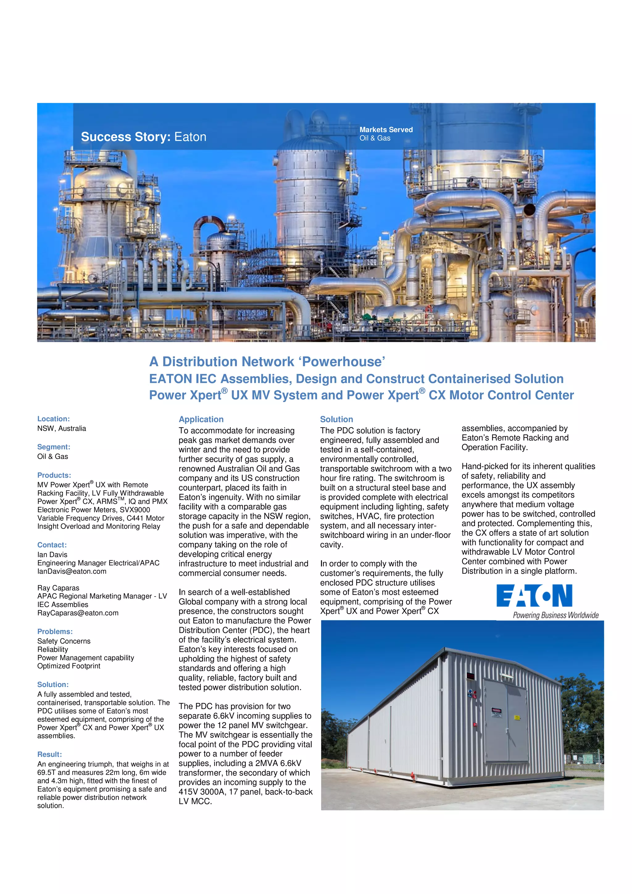 CB&I _ EATON NGSF SUCCESS STORY | PDF