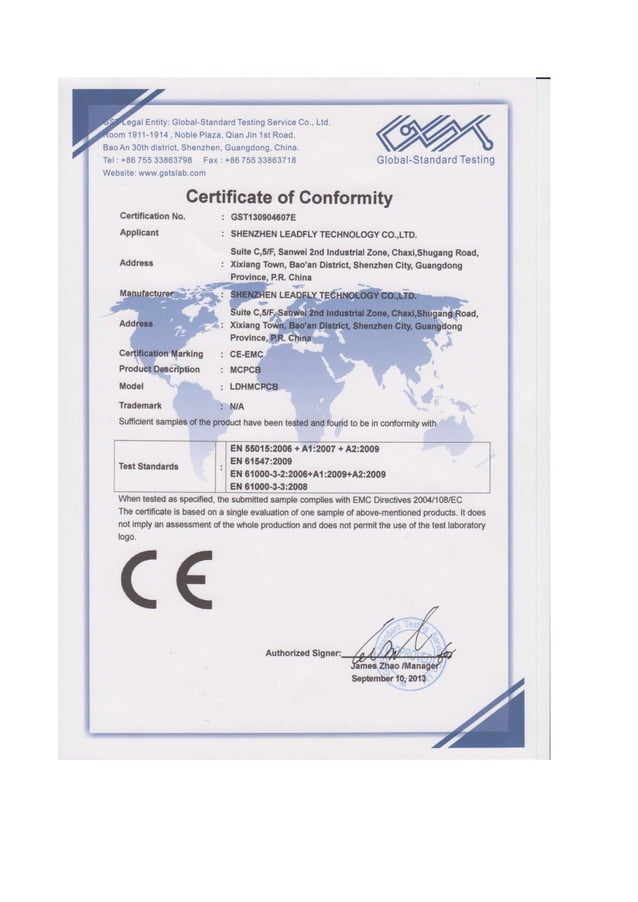CE Certification | PDF