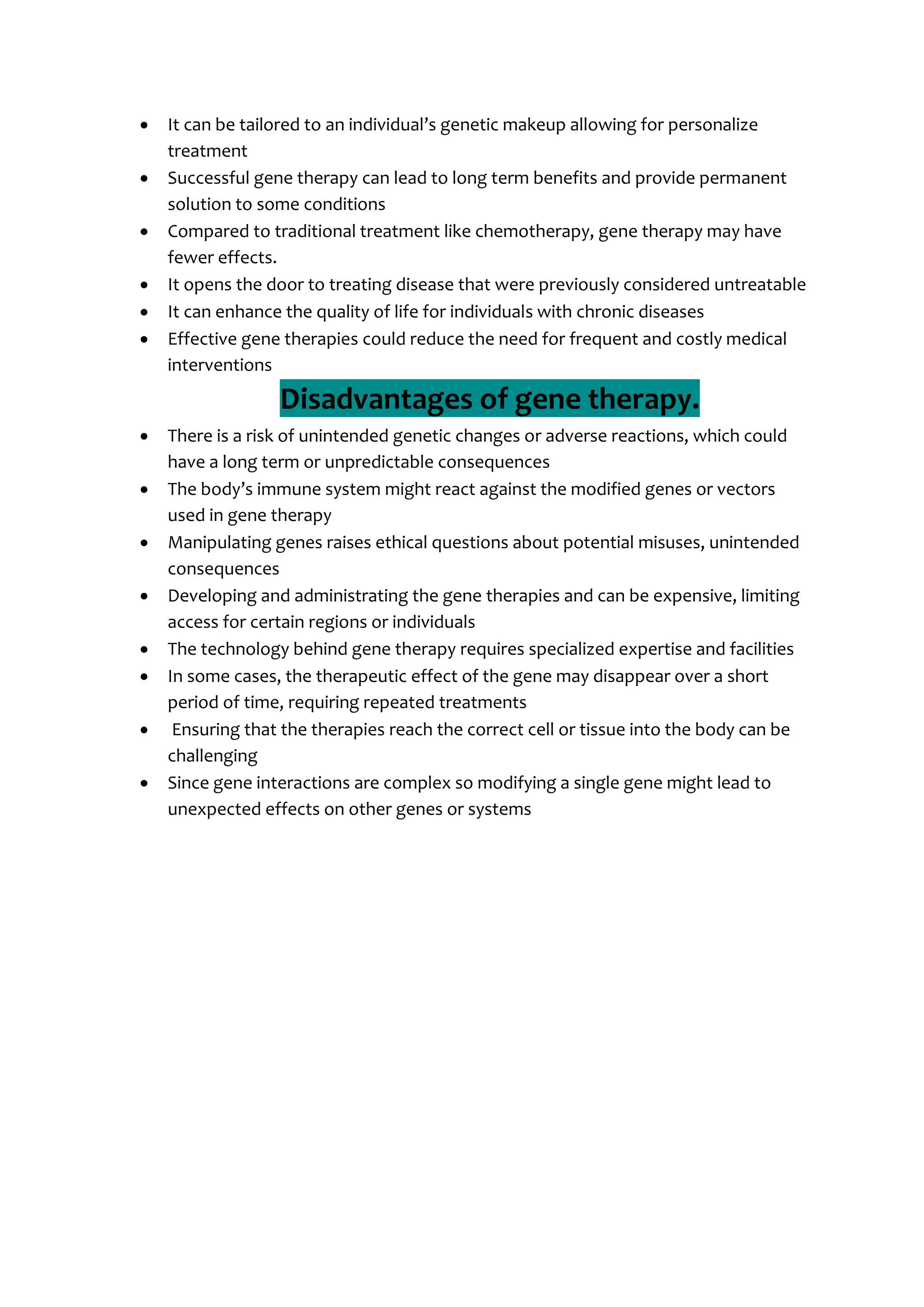 Gene therapy | DOCX