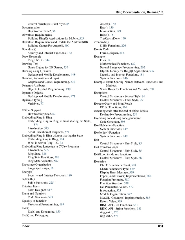 The Ring programming language version 1.3 book - Part 86 of 88 | PDF ...