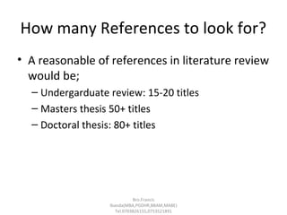 Literature Review | PPT