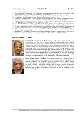 Traffic light control design approaches: a systematic literature review ...