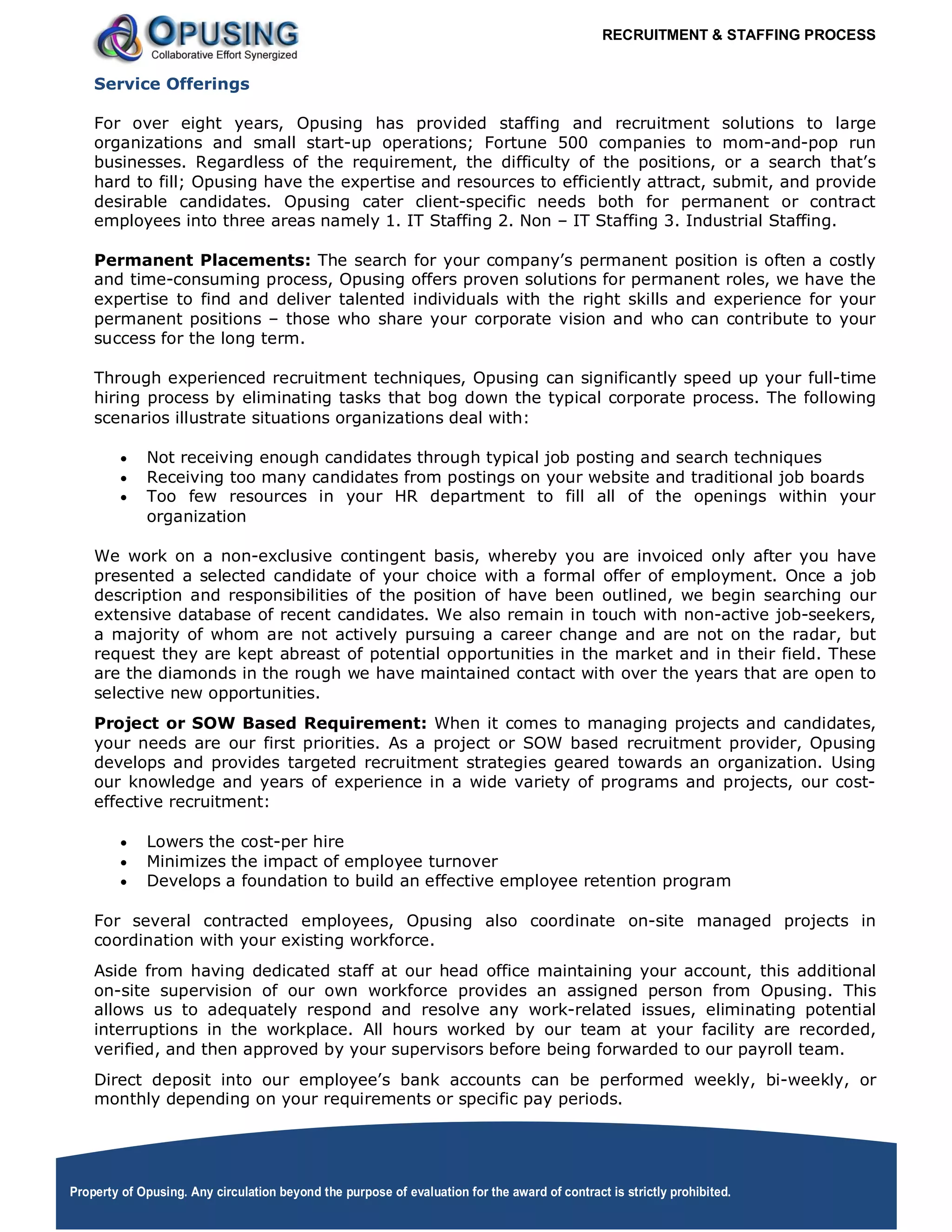 Opusing Presentation | PDF