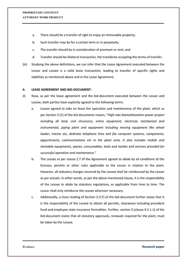 Factory Lease and defination of 'occupier' | PDF
