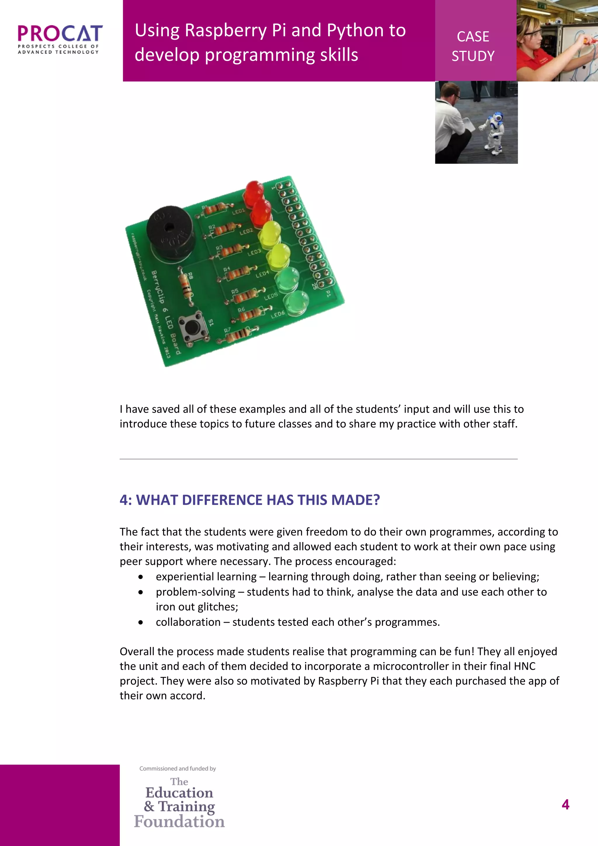 Raspberry Pi and Python Case Study | PDF