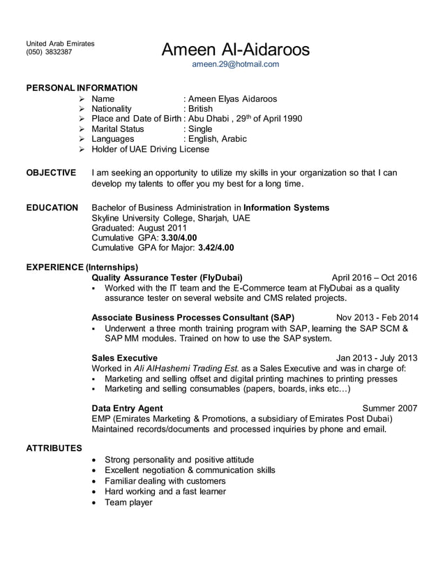 Ameen Resume 1 | PDF