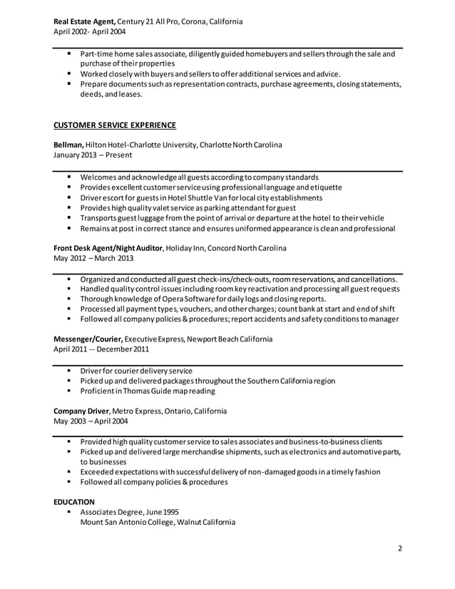 2014 Resume for Gerald Harris | PDF