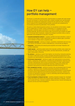 1501-1380419 Portfolio management in oil and gas TL FINAL | PDF