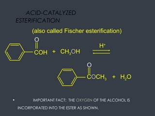 8530284.pptx acid catalyzed esterfication | PPTX