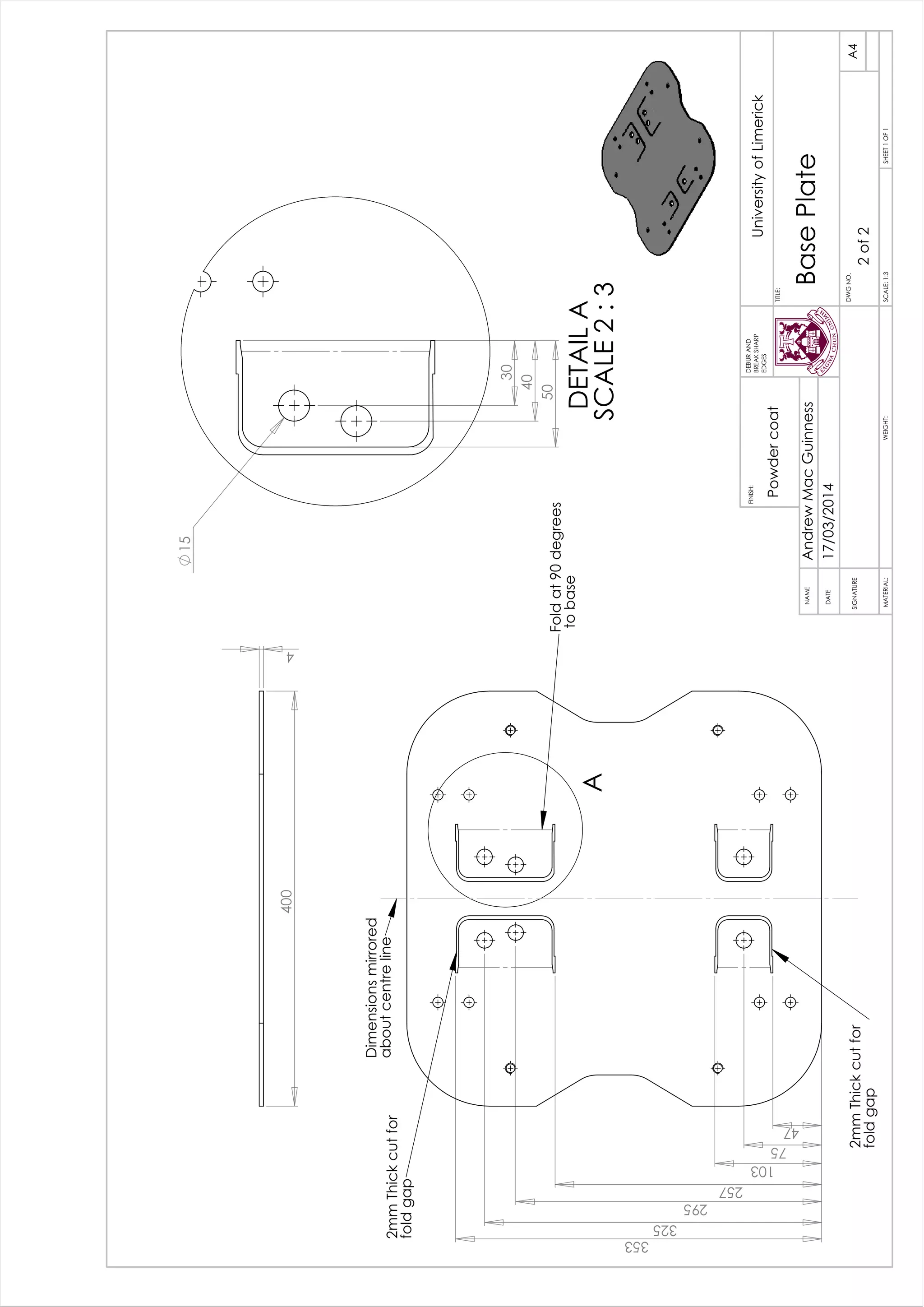 Sample of Suspension 2D Drawings | PDF