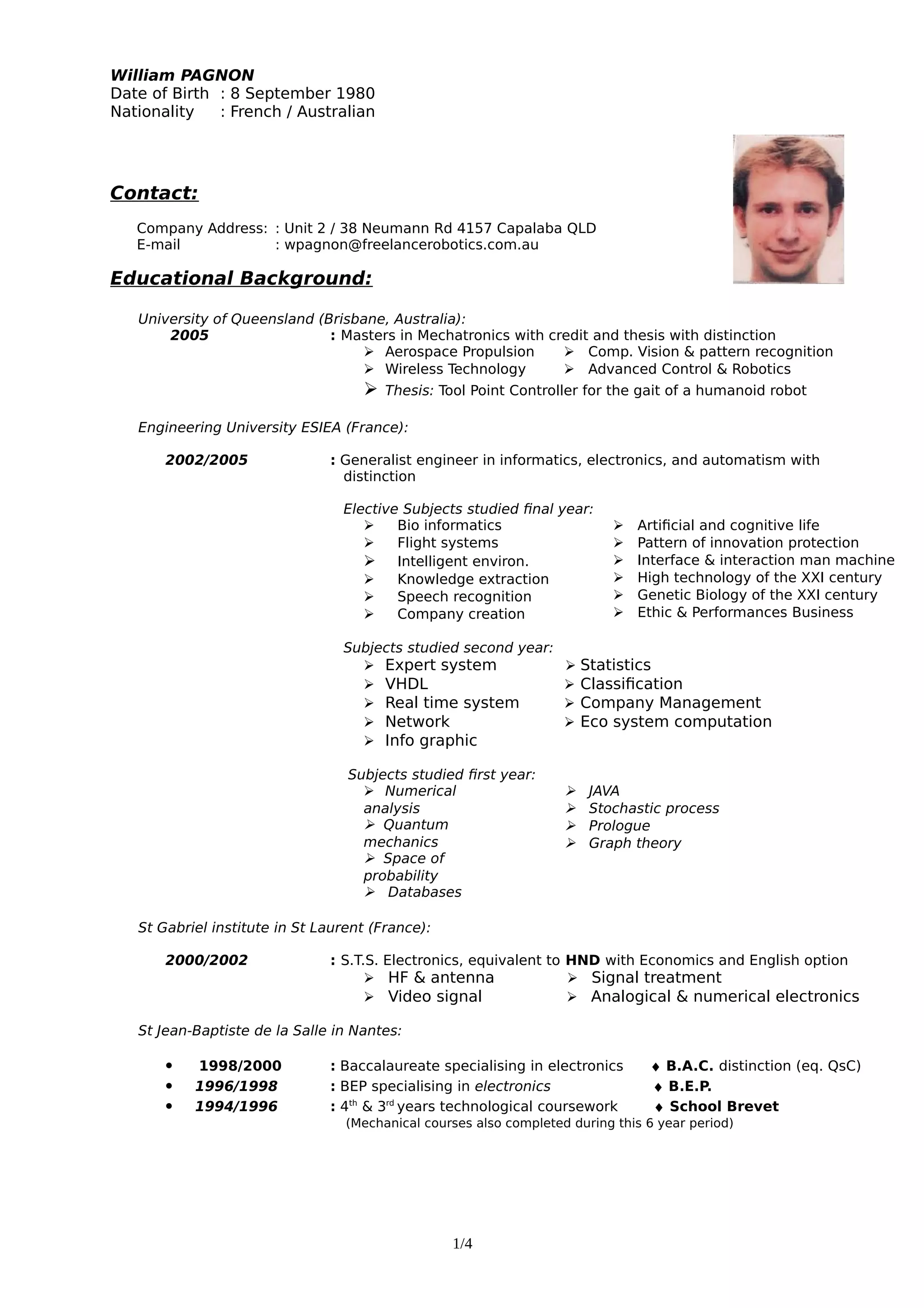 William_Pagnon_resume | PDF