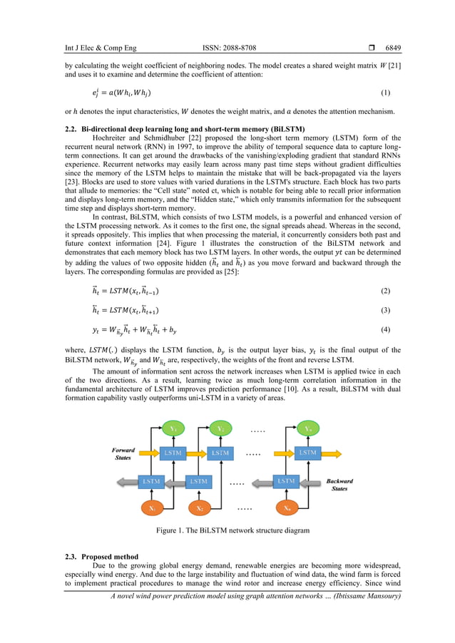 A Novel Wind Power Prediction Model Using Graph Attention Networks And Bi Directional Deep