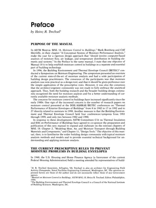 Moisture Analysis And Condensation Control In Building Envelopes Astm ...