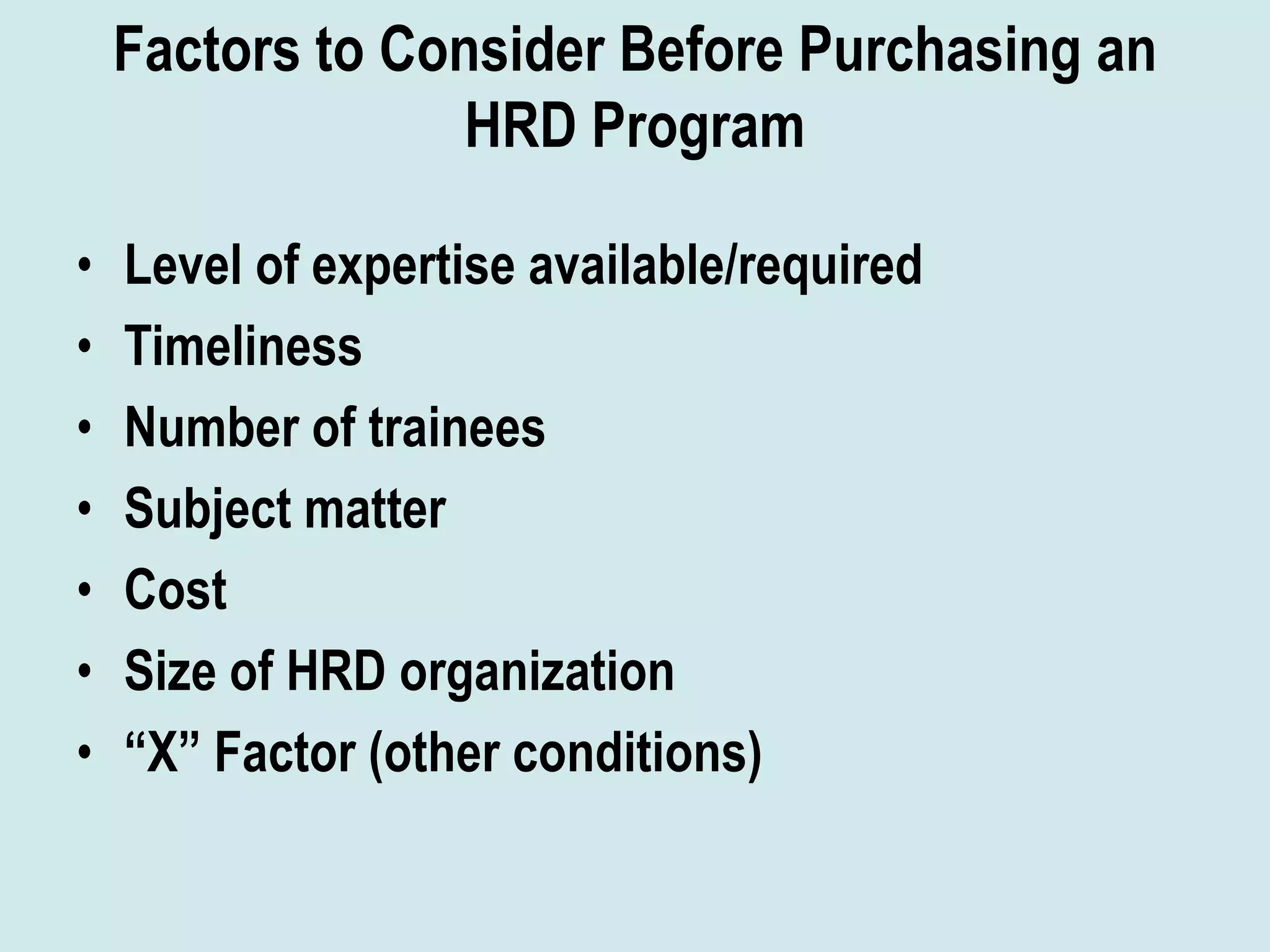 Designing Effective HRD programs | PPT