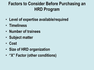 Designing Effective HRD programs | PPT