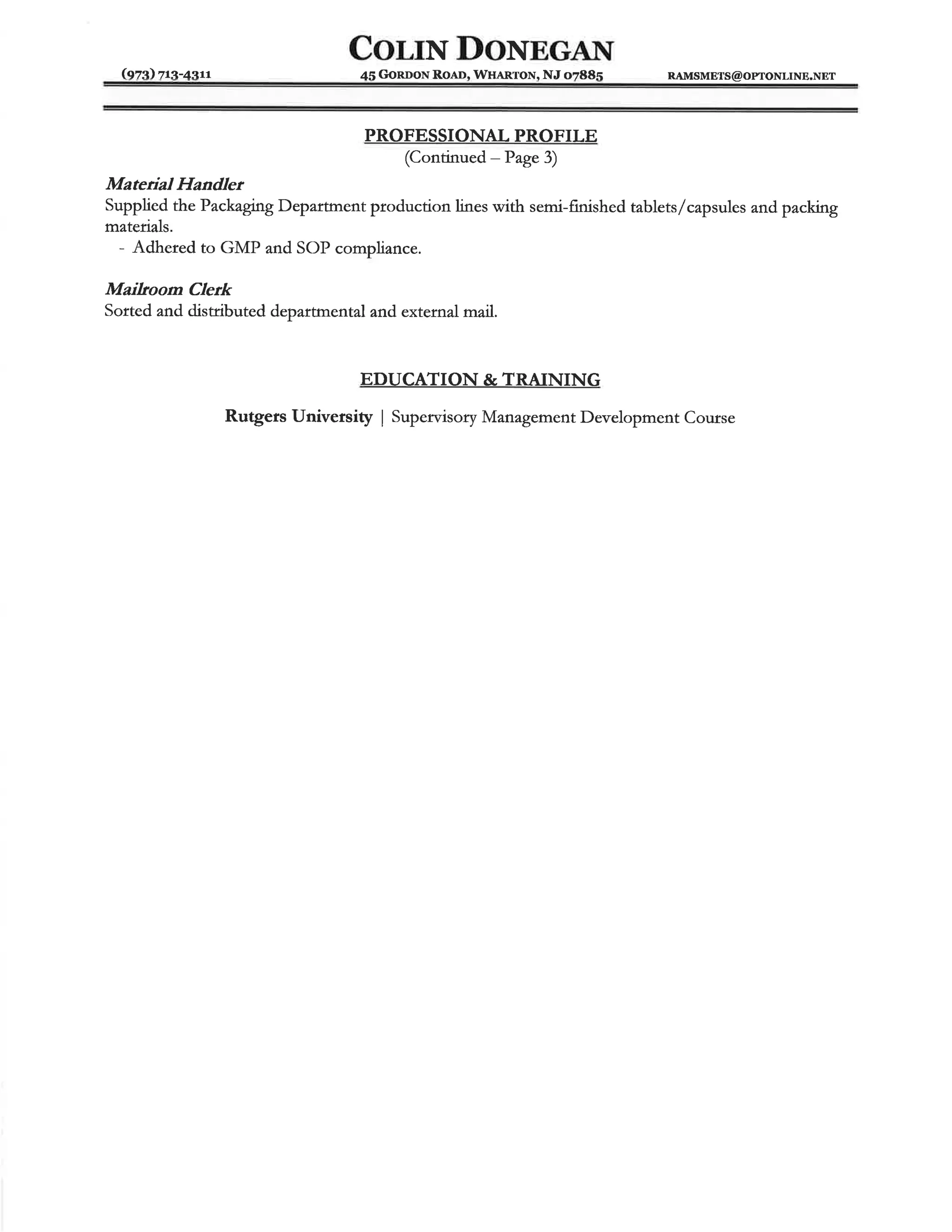 CPD Resume | PDF