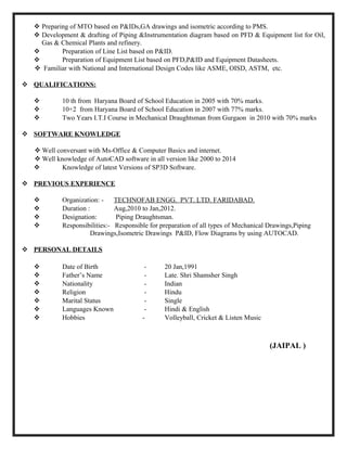 Jaipal (Resume) | DOC