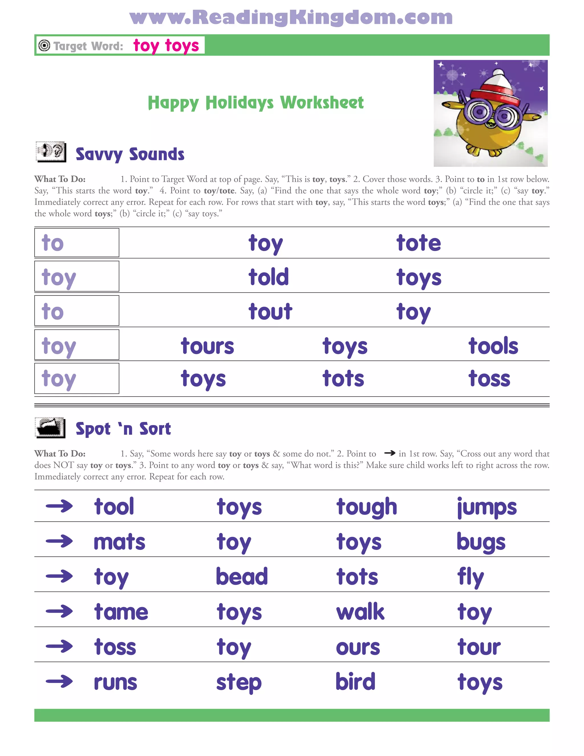 Happy Holidays Worksheet | PDF
