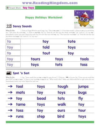 Happy Holidays Worksheet | PDF