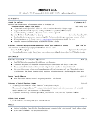 GILL - 2016 Curriculum Vitae (R) | PDF