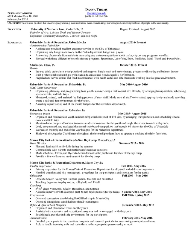 Danya Thoms Job Resume2 | DOCX