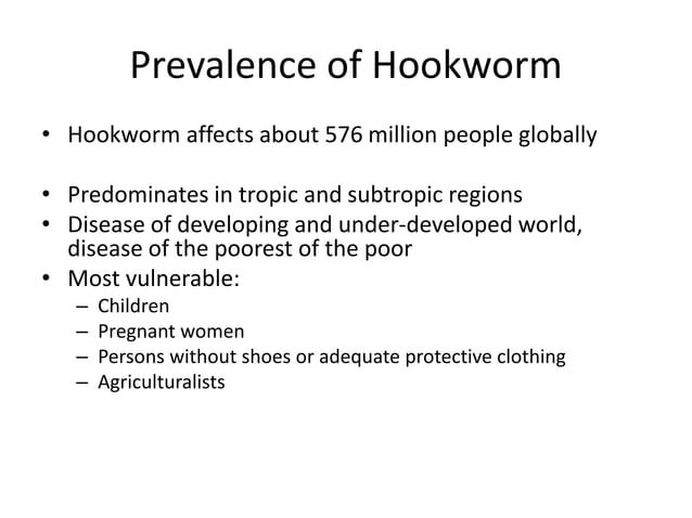 Hookworm Infestation Pptx