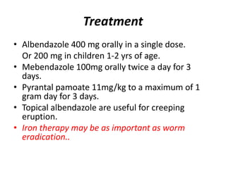 Hookworm Infestation | PPTX