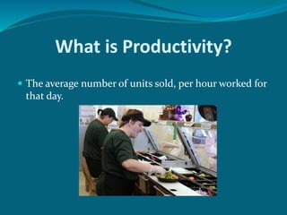 Productivity | PPTX | Business Administration | Business