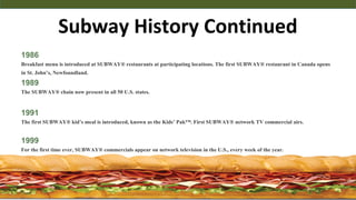 Subway Emerging Media Plan | PDF