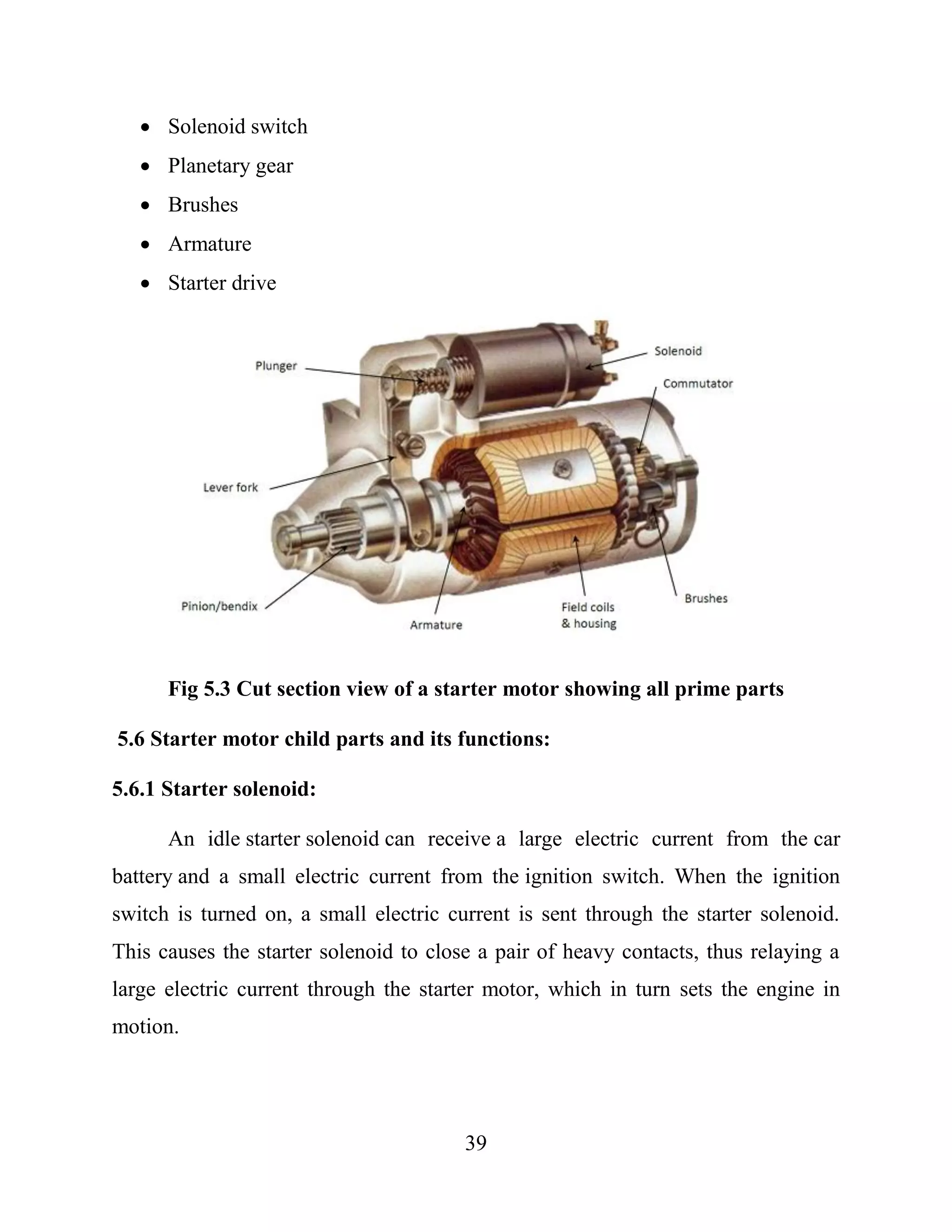 integration carrier pin in starter motor | PDF