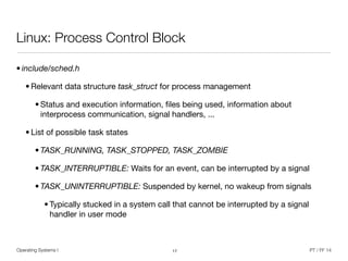 Operating Systems 1 (6/12) - Processes | PDF
