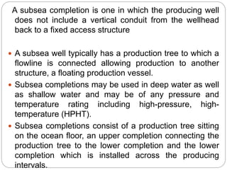 Subsea completion and control system | PPTX