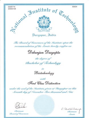 BTECH Degree Certificate | PDF