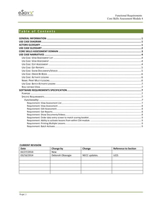 Core Skills Assessment Requirements Module 4.0 | PDF