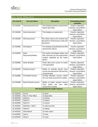 Core Skills Assessment Requirements Module 4.0 | PDF