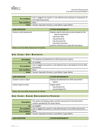 Core Skills Assessment Requirements Module 4.0 | PDF