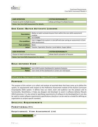 Core Skills Assessment Requirements Module 4.0 | PDF