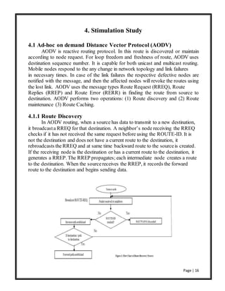 Performance Analysis of AODV and DSDV - FINAL YEAR PROJECT | DOCX | Computer Networking | Computing